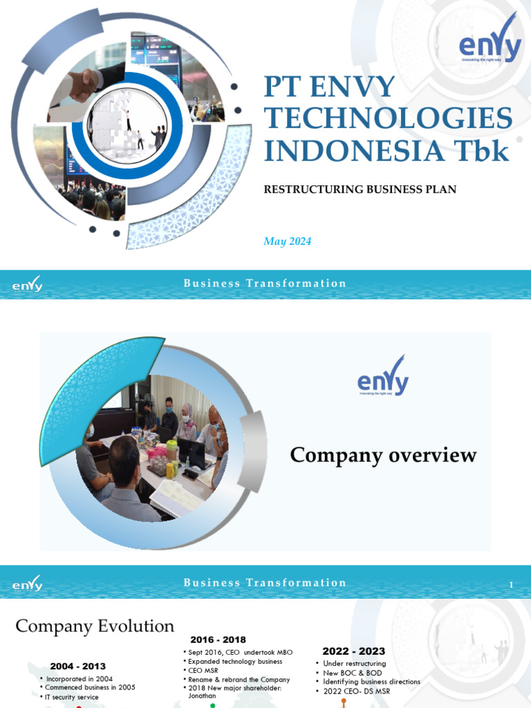 Envy - Biz Transformation 08052024 | PDF | Balance Sheet | Equity (Finance)