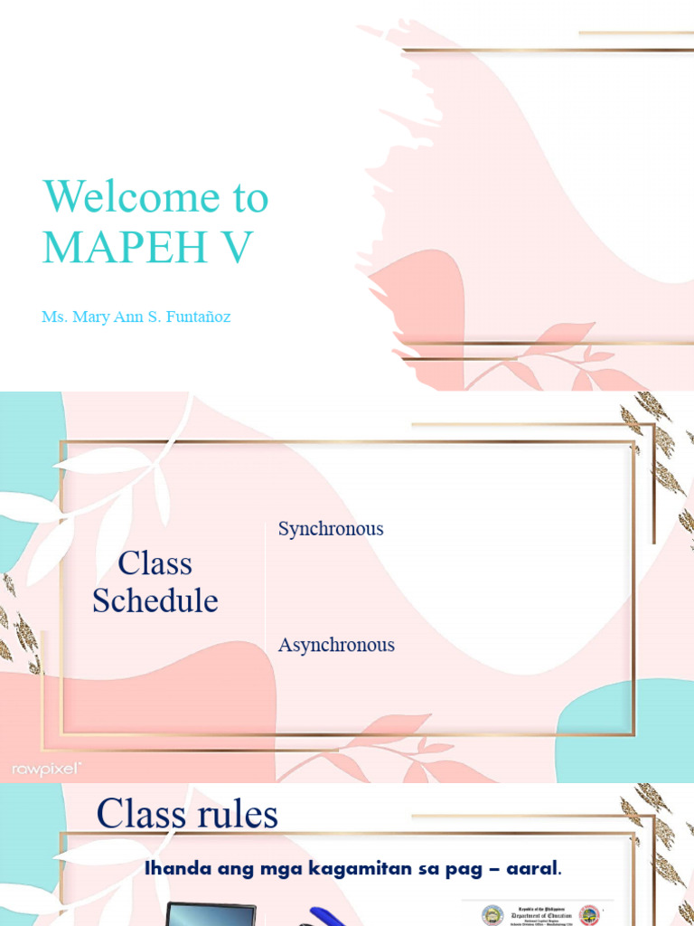 Welcome To MAPEH V | PDF
