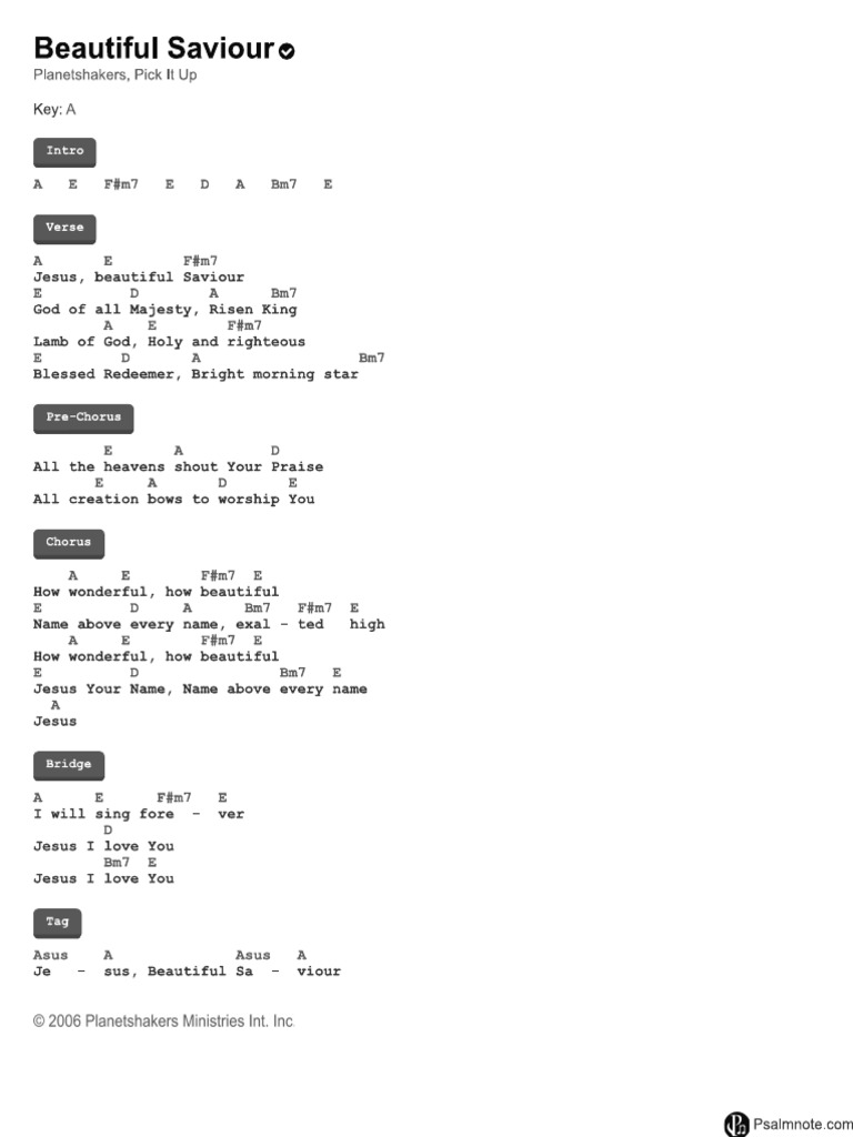 A-Beautiful Saviour | PDF