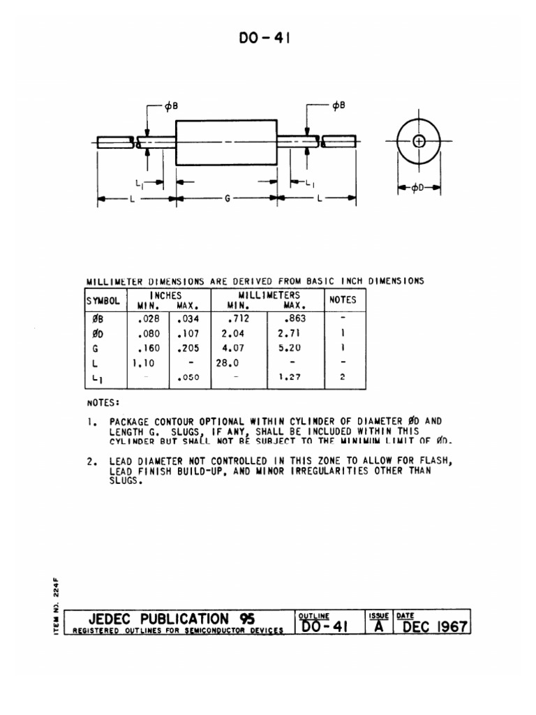 Dioad Jedec Do-041 | PDF
