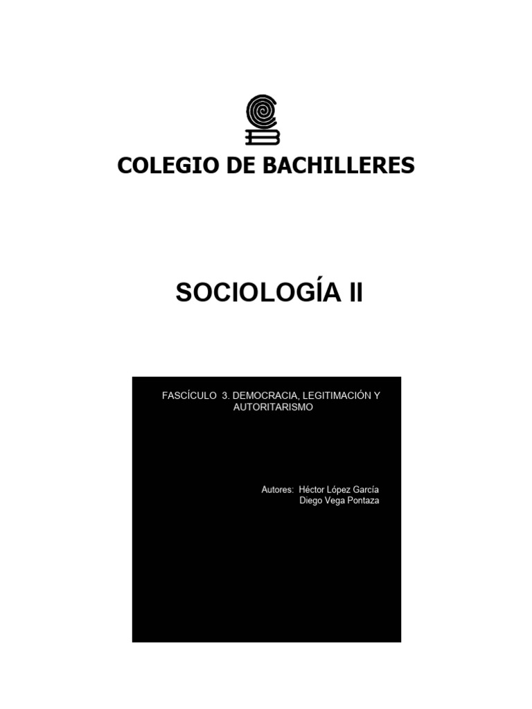 Libro Cobach Sociología Ii | PDF | Democracia | Ideologías políticas