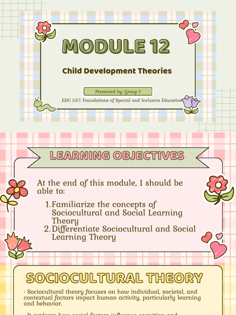 Module 12 and 13 Edu 537 | PDF | Learning | Learning Theory (Education)
