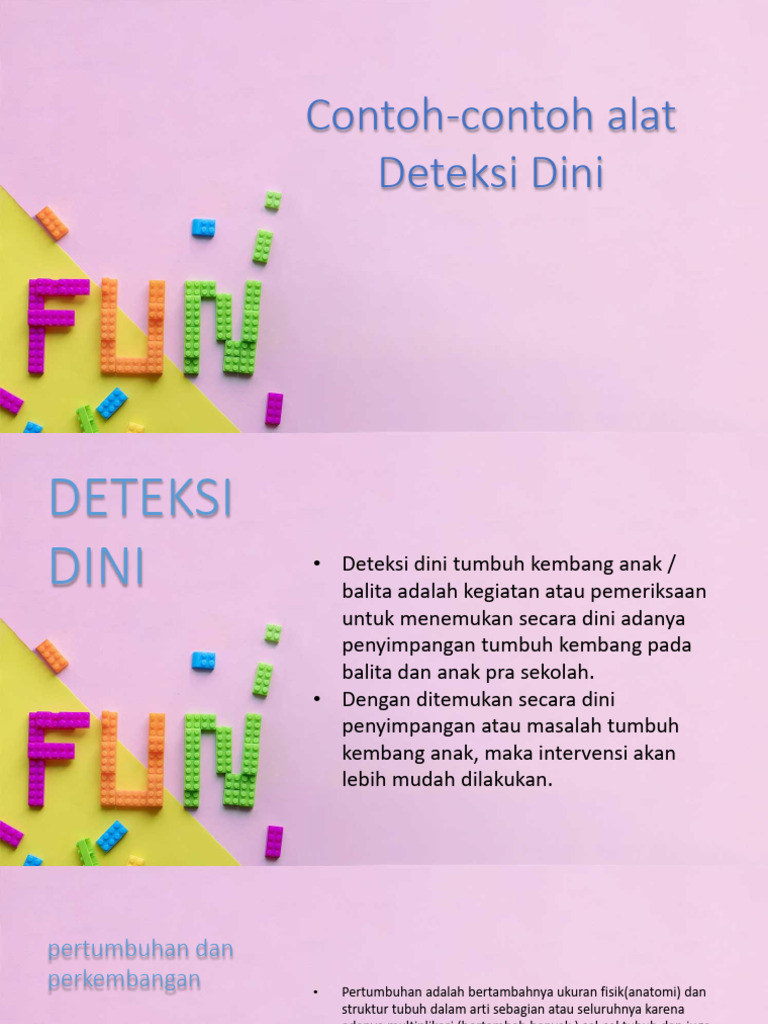 Pertemuan 6 - Contoh Alat Deteksi Dini | PDF | Pengembangan Diri