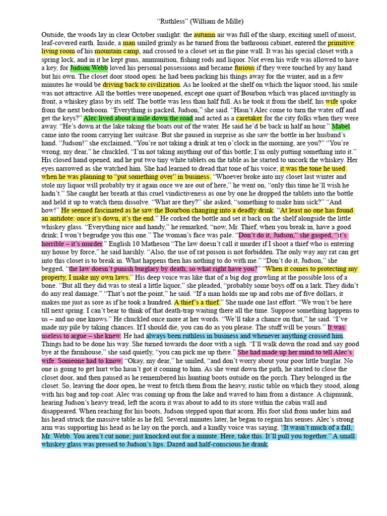 Ruthless by William DeMille | PDF