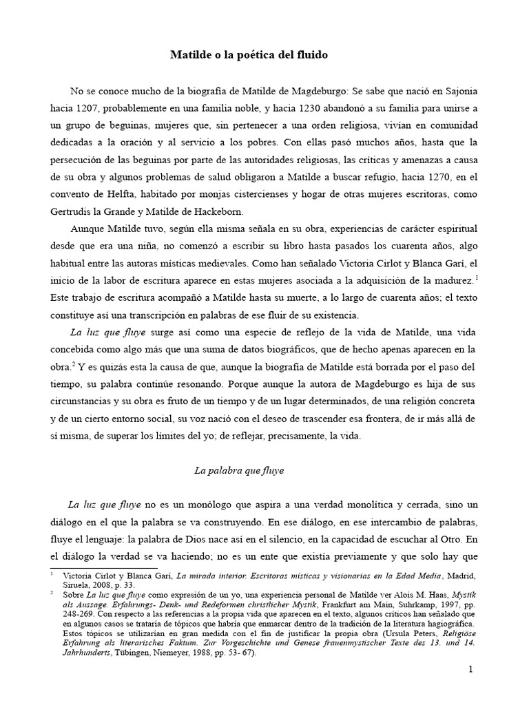 La Voz Mística de Matilde | PDF