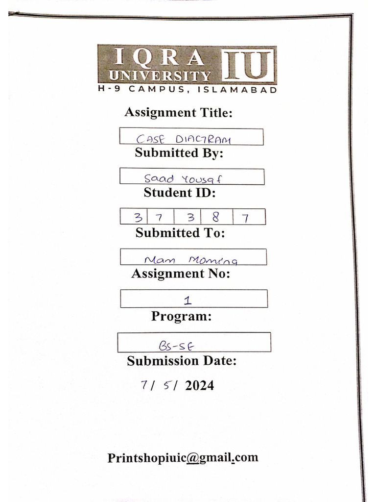 Software Assignment 1 | PDF