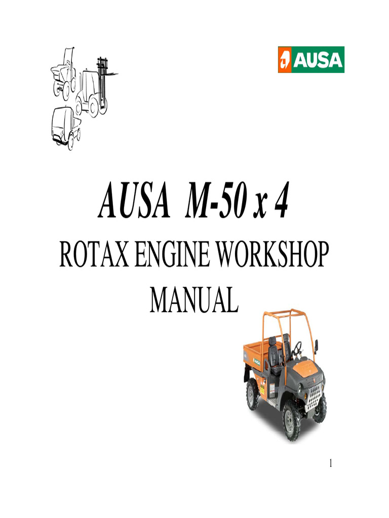 AUSA M50x4 Rotax Engine WorkshopManual GB 1 | PDF | Pump | Internal ...