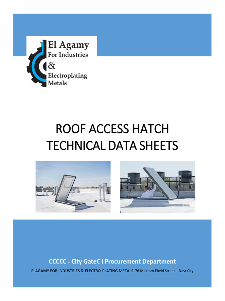 Access Hatch Technical Sheets | PDF | Paint | Coating