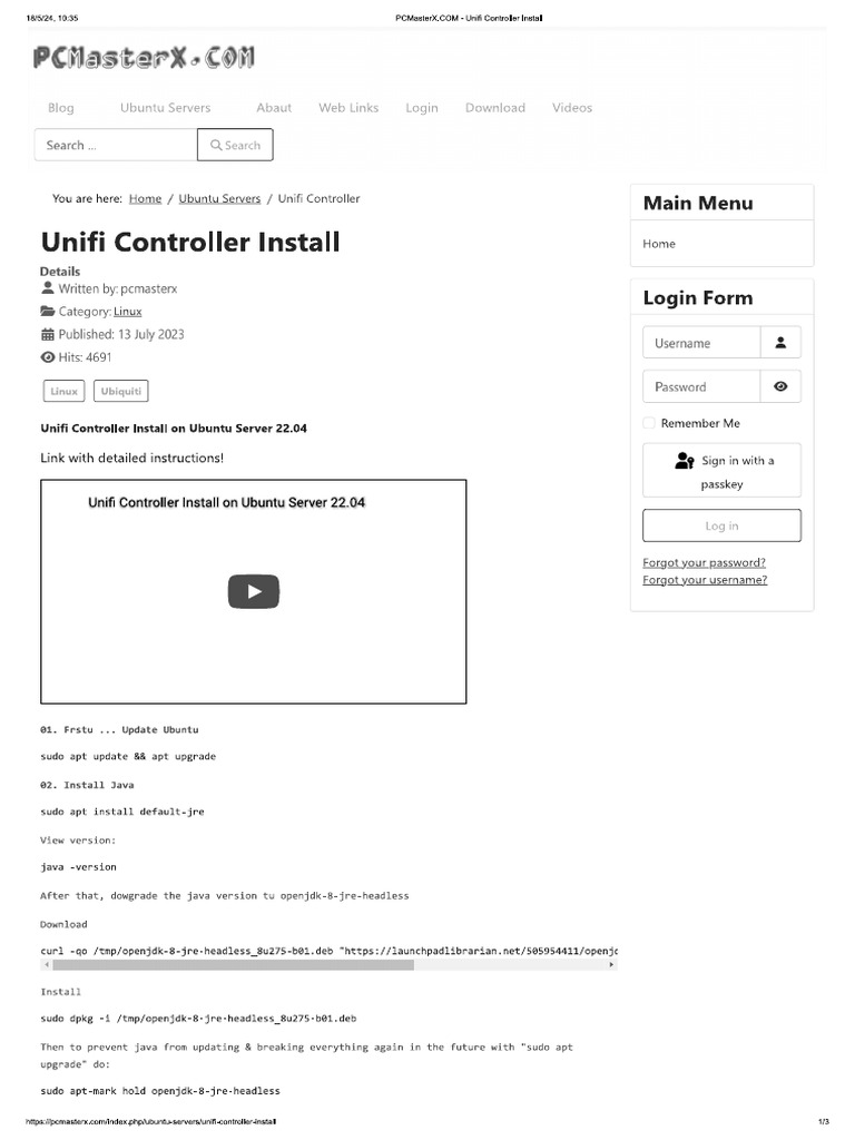 Unifi Controller Install | PDF Unifi Controller Install | PDF