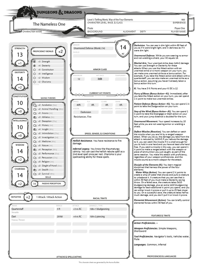 The Nameless One | PDF