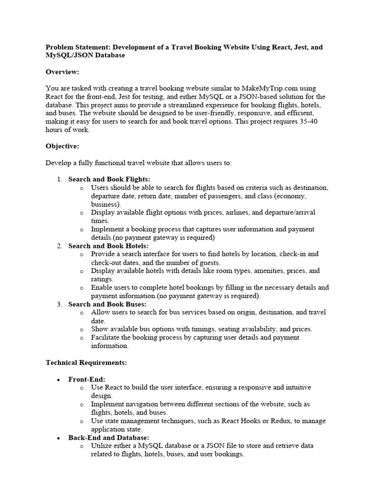 Problem Statement-Capstone Project | PDF | Databases | Websites Problem Statement-Capstone Project | PDF | Databases | Websites