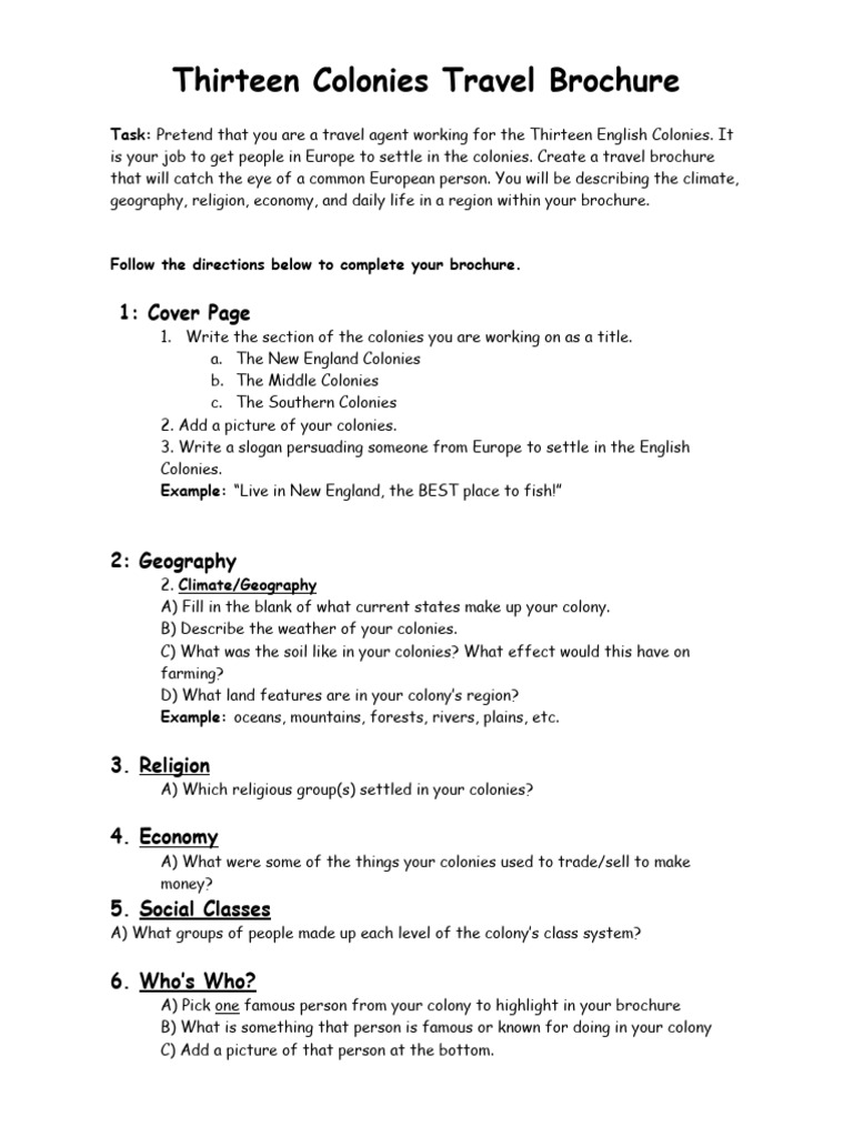 CAIDEN HOGAN - 3 Regions Brochure Project | PDF | New England | Thirteen Colonies