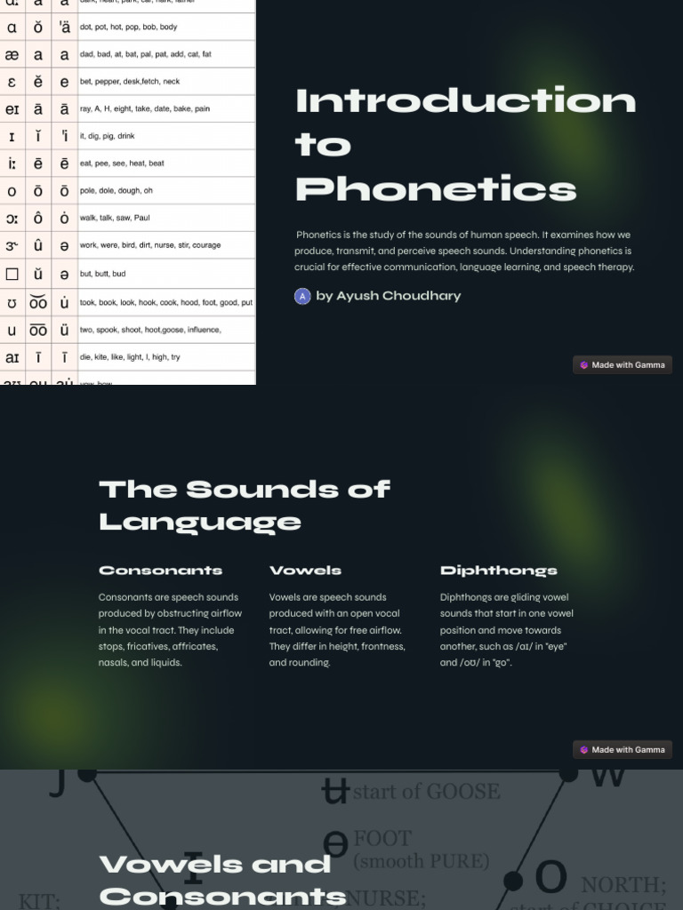 Introduction To Phonetics | PDF | Phonetics | Consonant