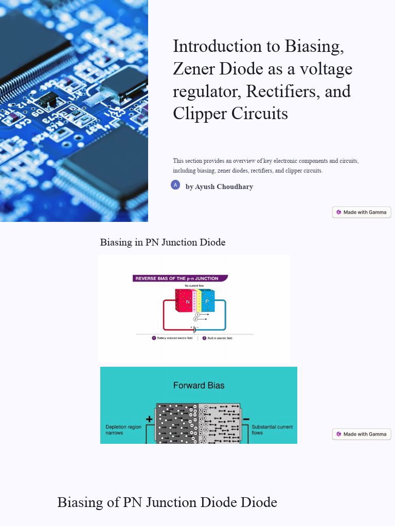 Introduction To Biasing Zener Diode As A Voltage Regulator Rectifiers ...