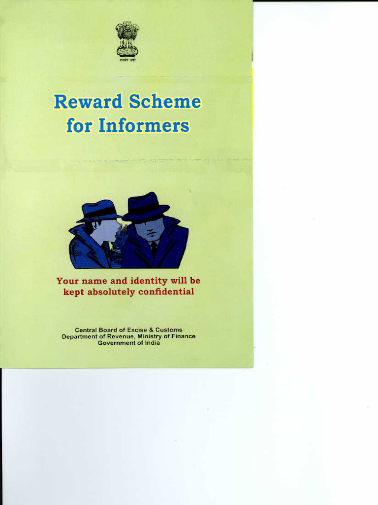 Reward Scheme Customs | PDF