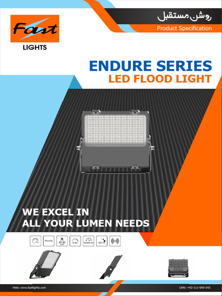 Endure Series Led Flood Light | PDF | Electromagnetism | Equipment