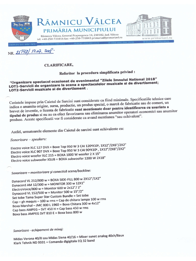 Clarificare 25197 | PDF