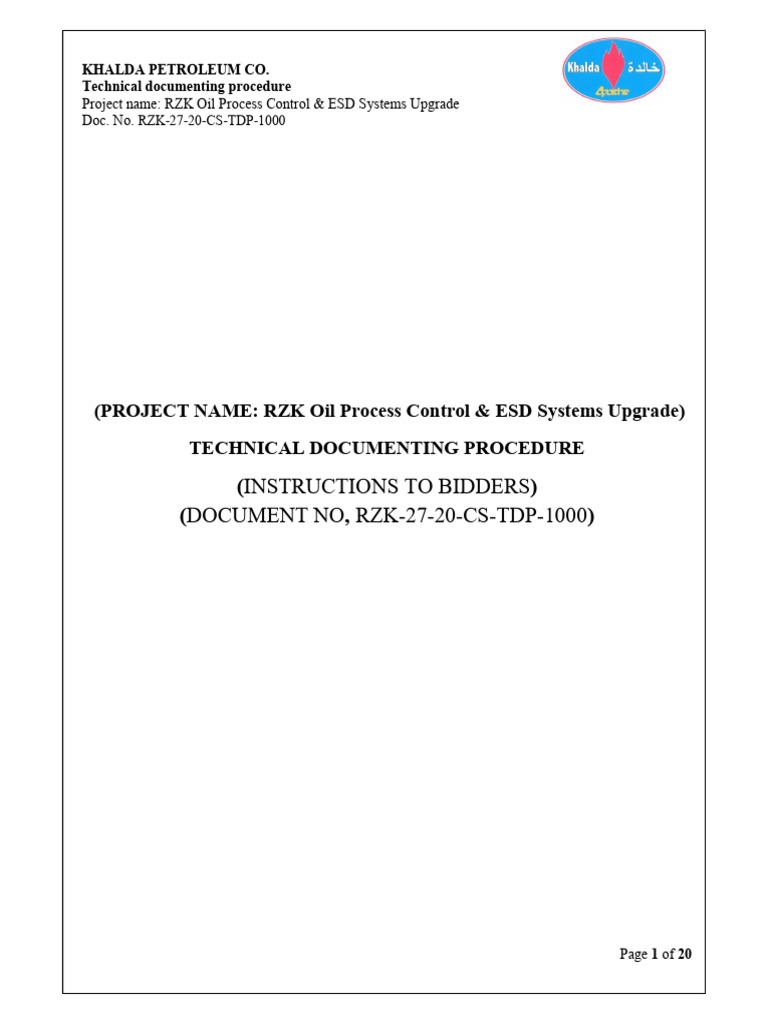 Technical Documenting Procedures | PDF | Specification (Technical Standard) | Computer Hardware