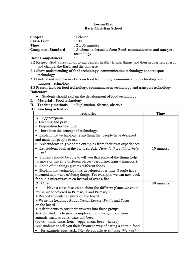 Lesson Plan Unit 2 | PDF | Teaching Method | Communication