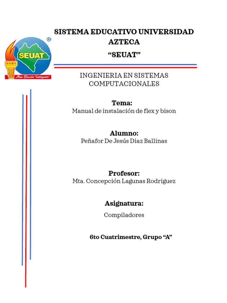 Manual de Instalacion de Flex y Bison | PDF | Analizando | Informática