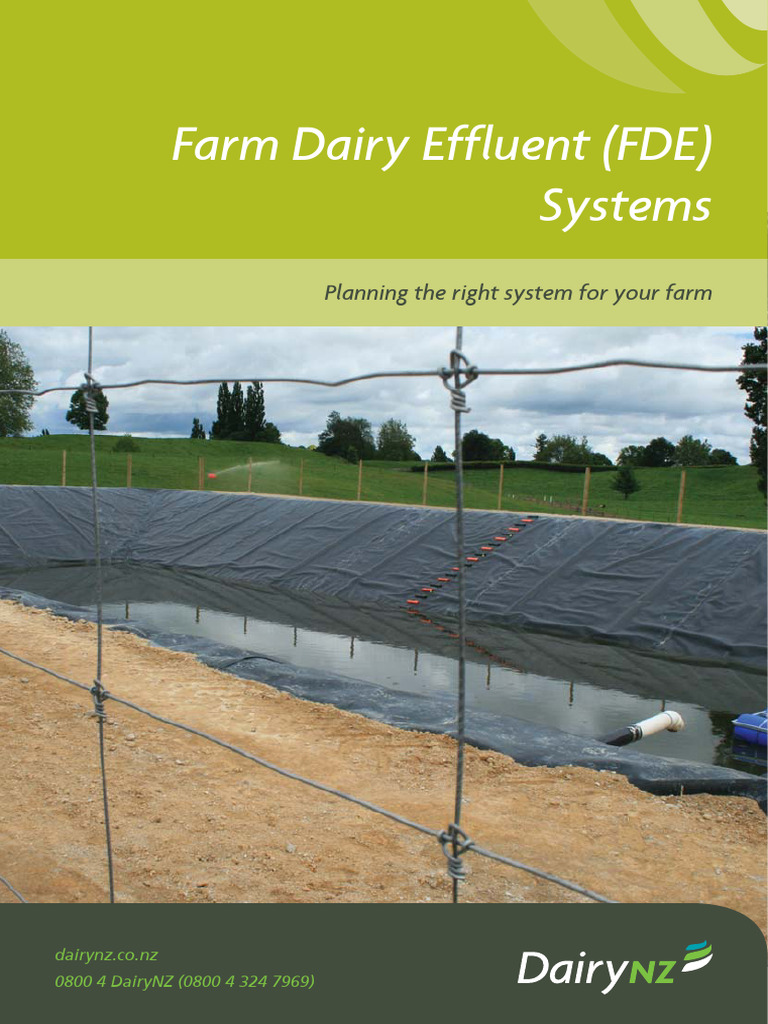 Farm Dairy Effluent Systems Planning | PDF | Irrigation | Pump