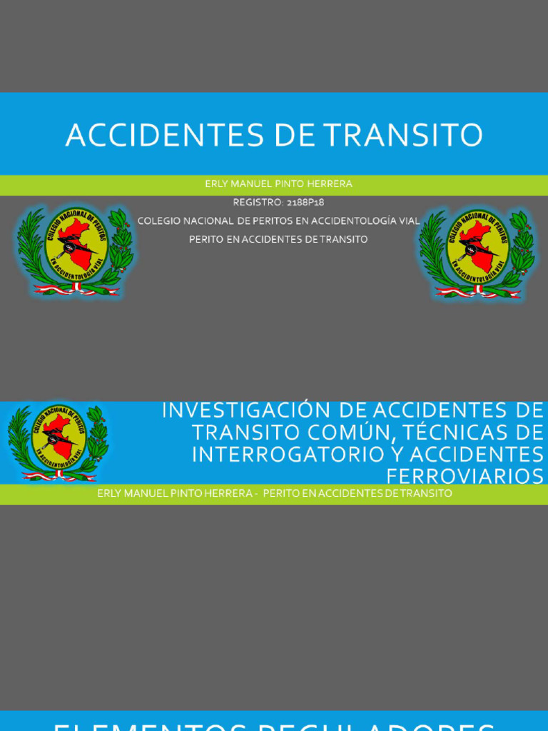 Elementos Del Transito | PDF