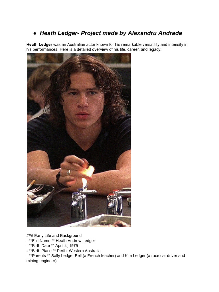 Heath Ledger | PDF