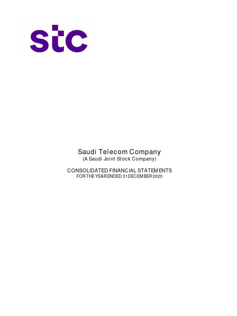 Saudi Telecom 2020 Financial Statements | PDF | Fair Value | Equity ...