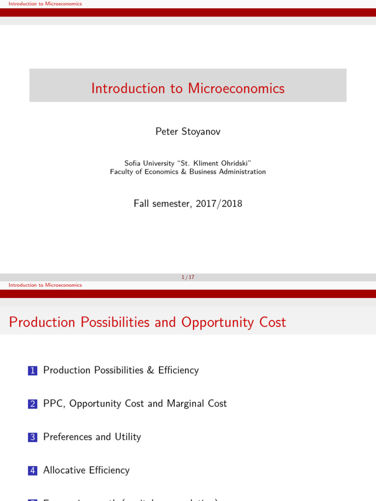 FEBA Micro 02 PPC Opportunity Cost Trade and Coordination | PDF ...