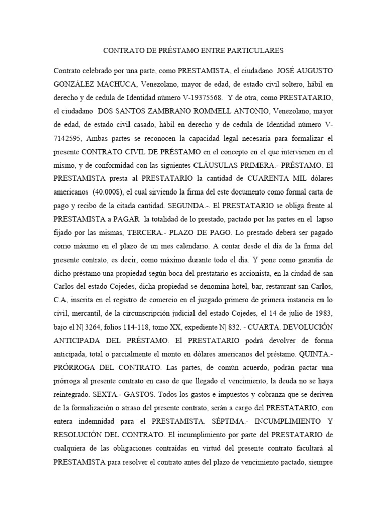 CONTRATO rommell dos santos 30 de abril | PDF