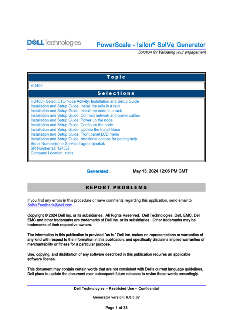 PowerScale - Isilon - HD400-Installation and Setup Guide | PDF ...