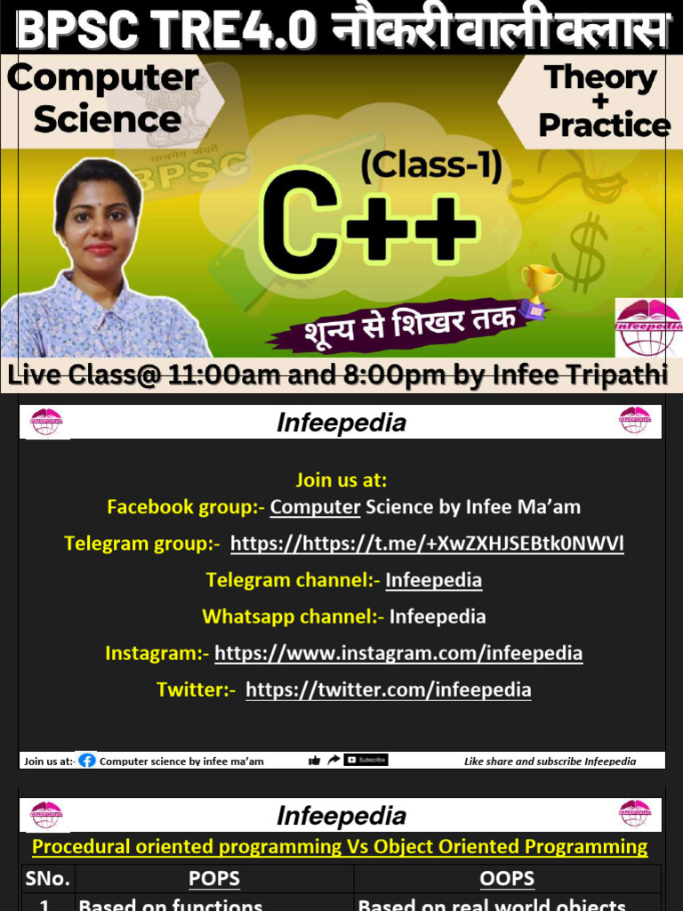 C Notes1 Pdf Programming Constructor Object Oriented Programming