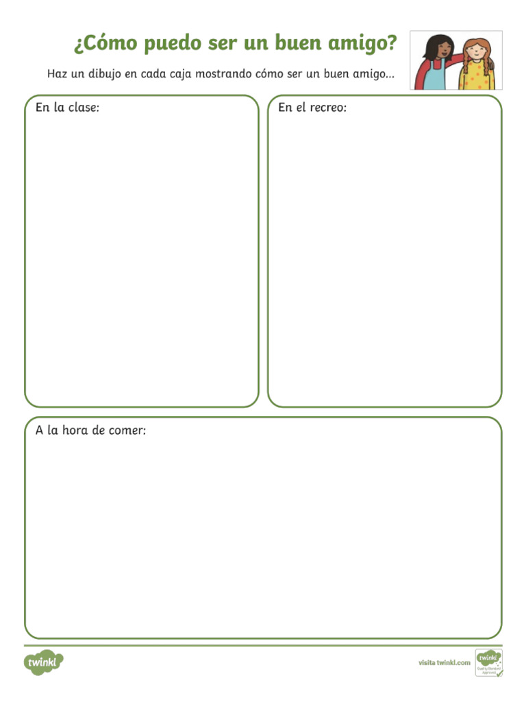 Ficha Como Puedo Ser Un Buen Amigo | PDF
