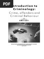 CRW1501 Study Guide INTRODUCTION | PDF | Crimes | Crime & Violence