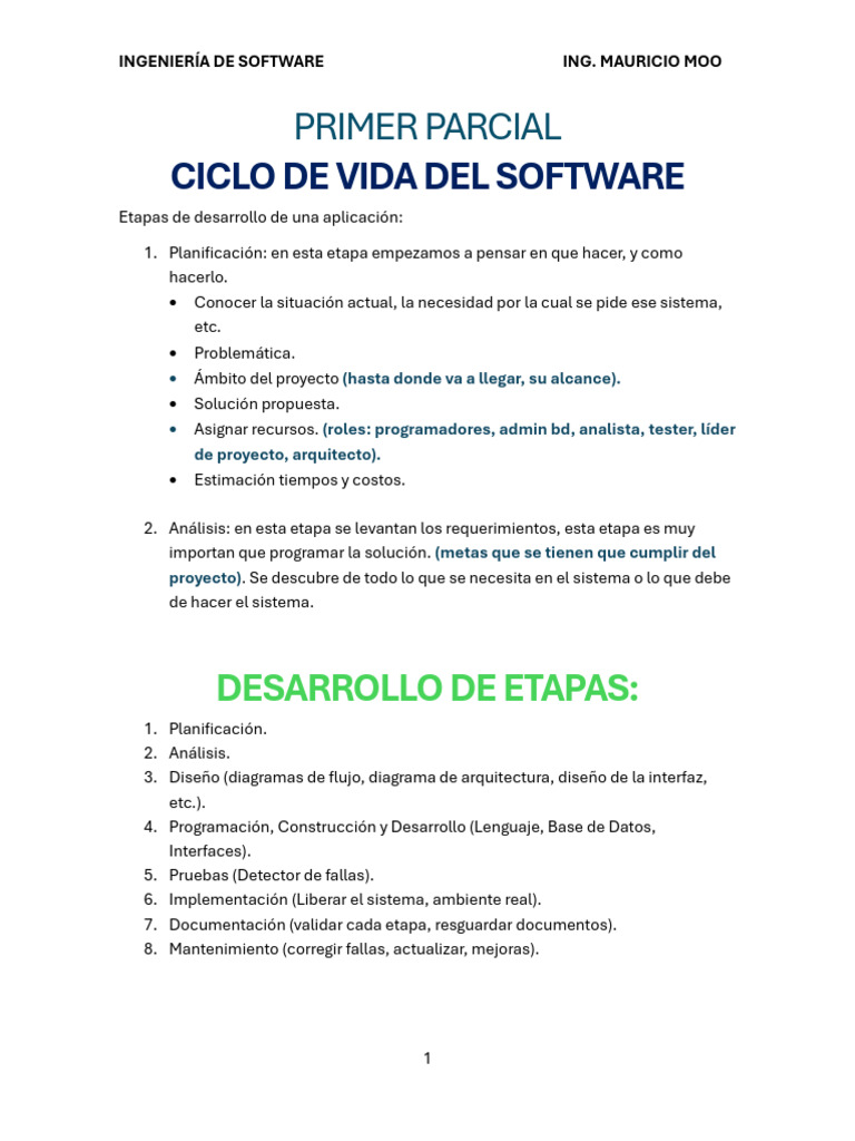 Ciclo de Vida y Versionamiento de Software | PDF | Software ...