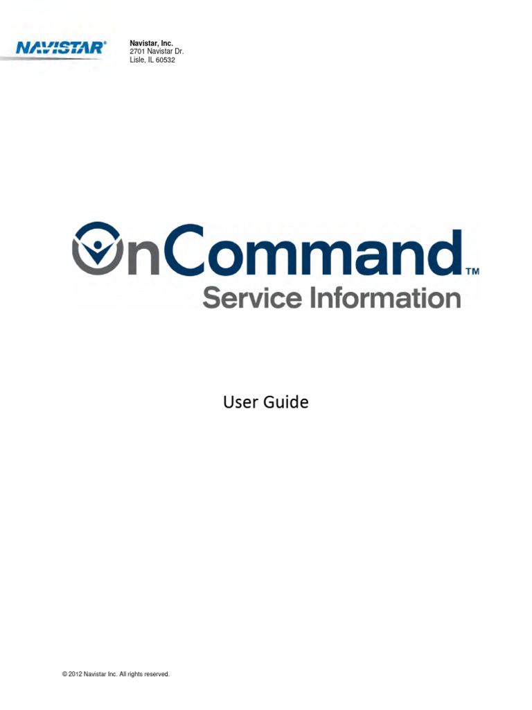 OnCommand Service Information Training | PDF | Menu (Computing) | Information