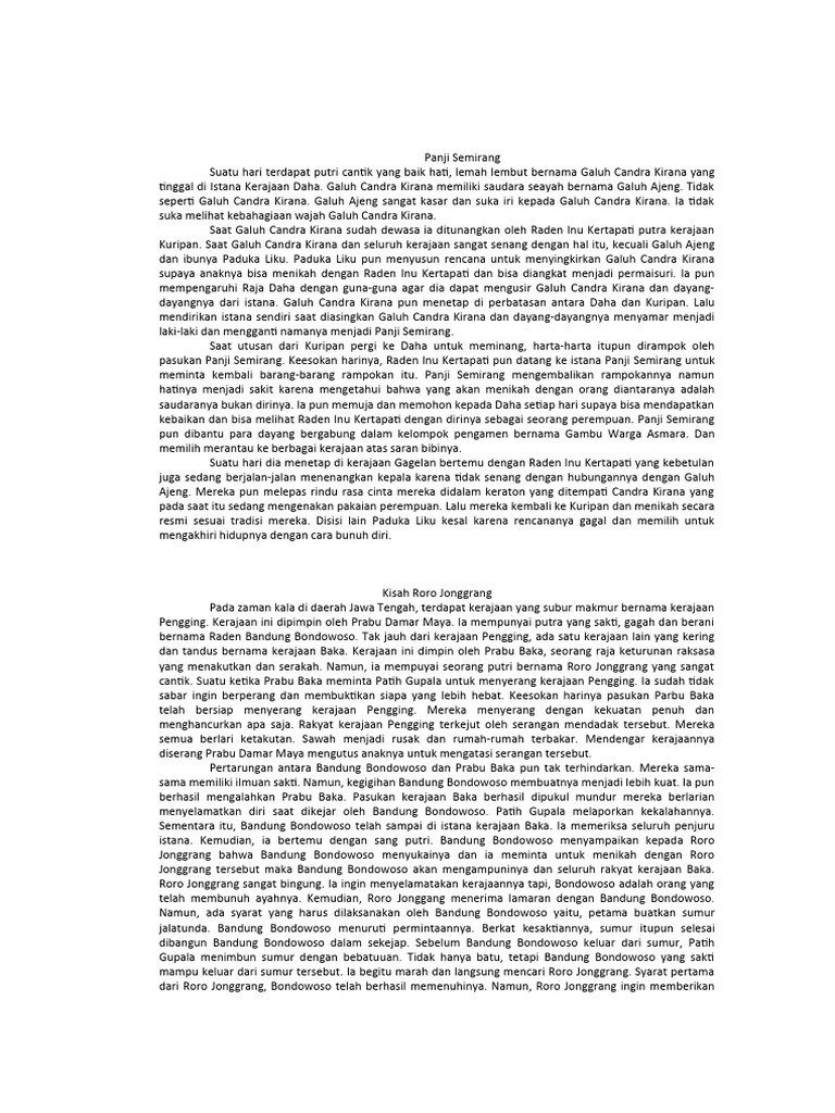 Panji Semirang | PDF