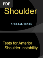 Shoulder Instability Tests Guide | PDF | Shoulder | Anatomical Terms Of ...
