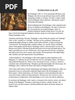 Pandanggo sa Ilaw: Filipino Folk Dance | PDF | Dances | Folk Music