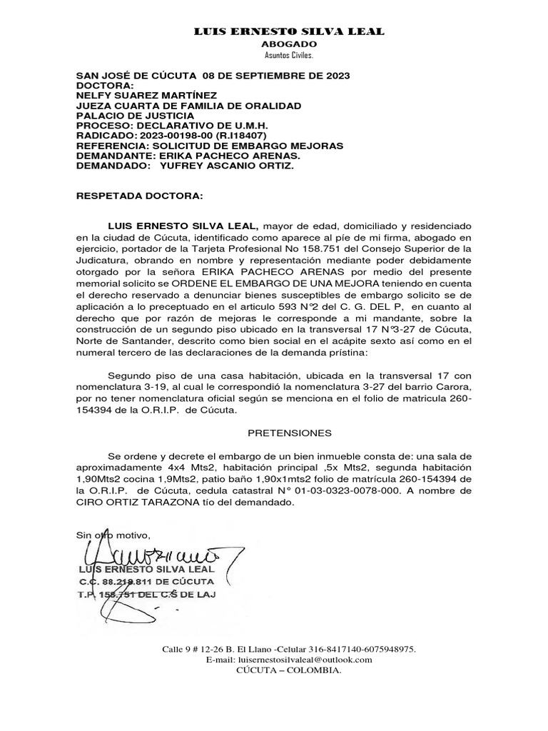 Embago de Las Mejoras | PDF