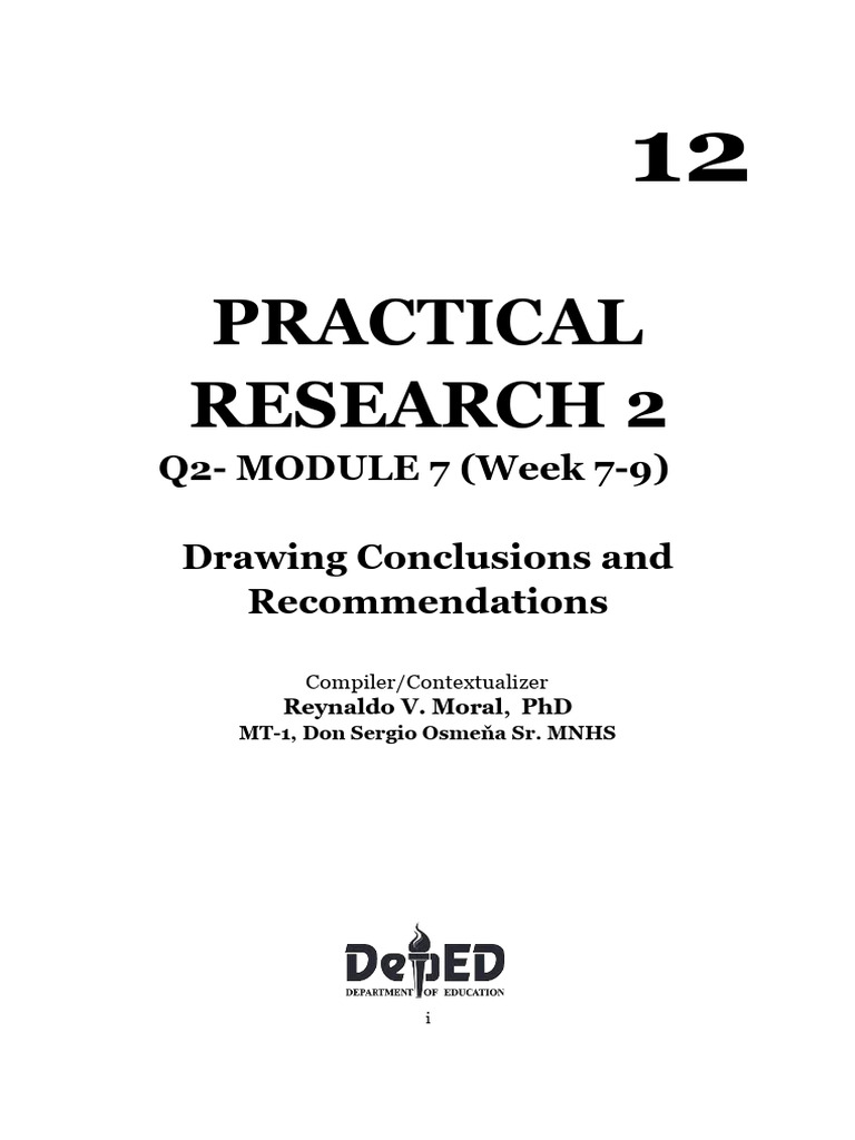 7 - Q2 Practical Research | PDF | Methodology | Argument