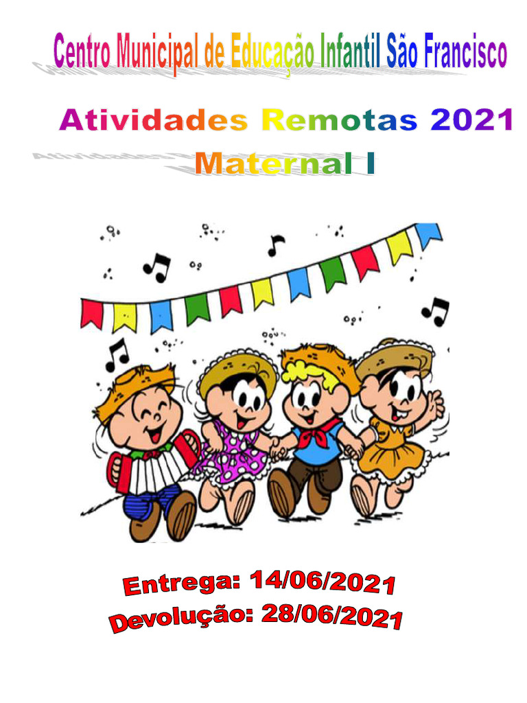 Atividades Remotas Maternal I 14 06 2021 | PDF | Aprendizado