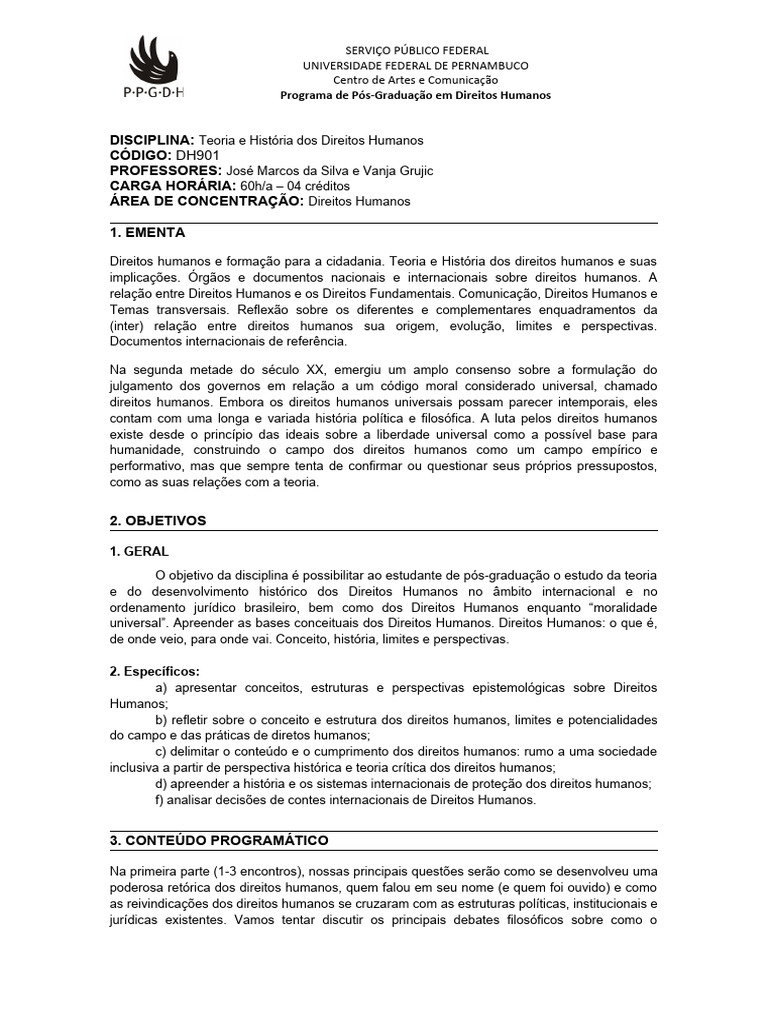 Ementa Teoria e Història | PDF | Science | Humano