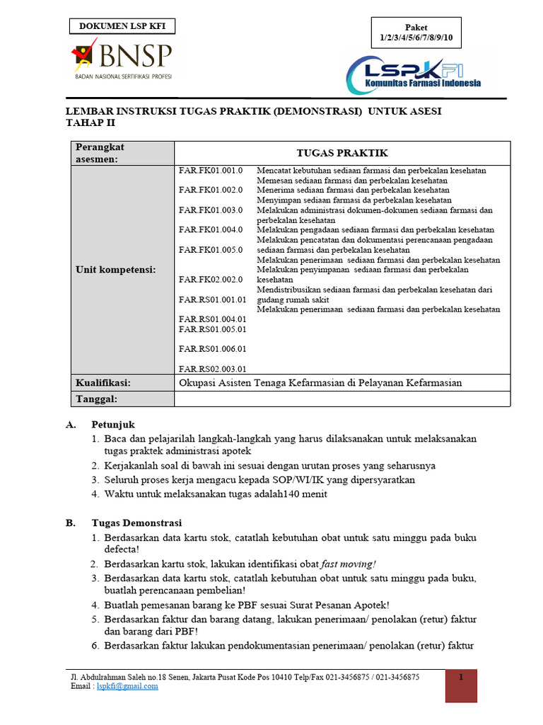 Lembar Kerja Asesi Tahap 2 | PDF