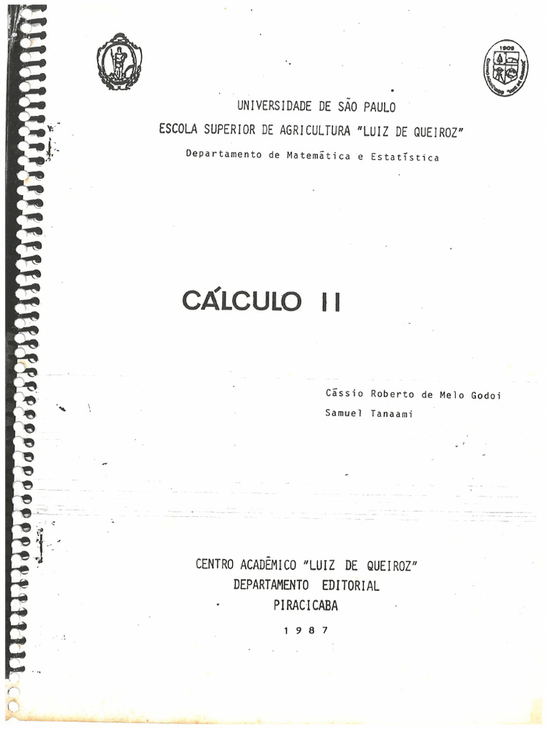 Apostila Cálculo II | PDF