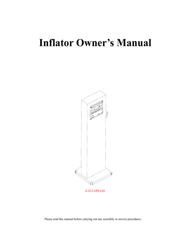 Inflator | PDF | Pressure | Atmospheric Pressure
