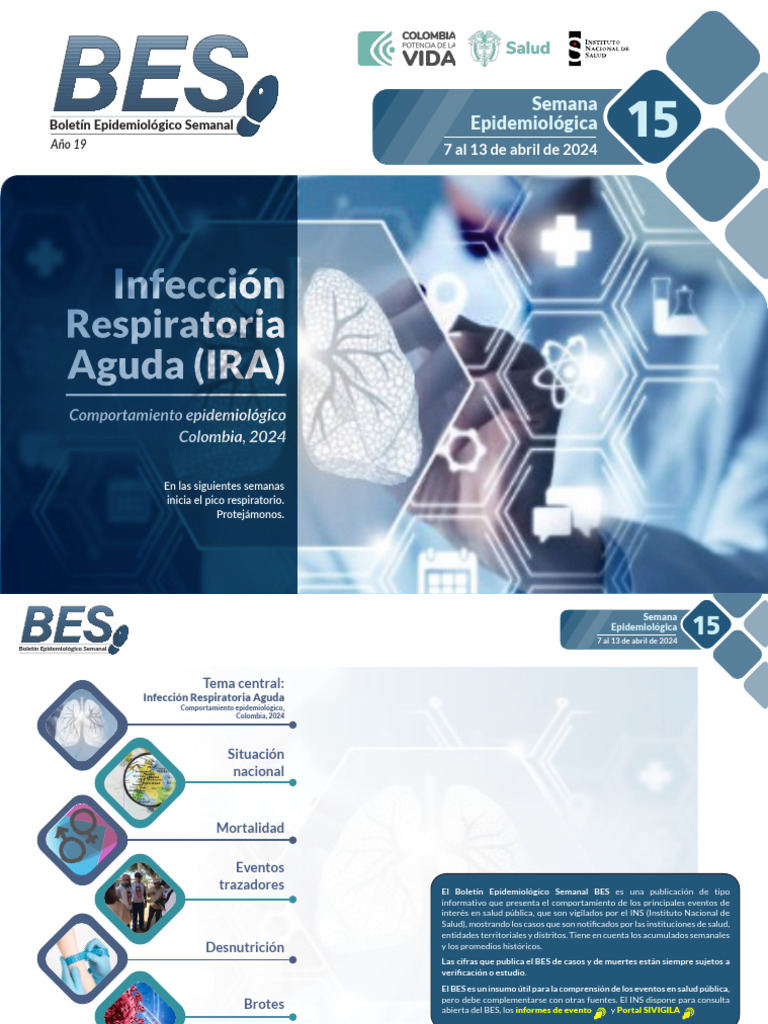2024 - Boletín - Epidemiologico - Semana - 15 EDA IRA | PDF | Influenza | Epidemiología