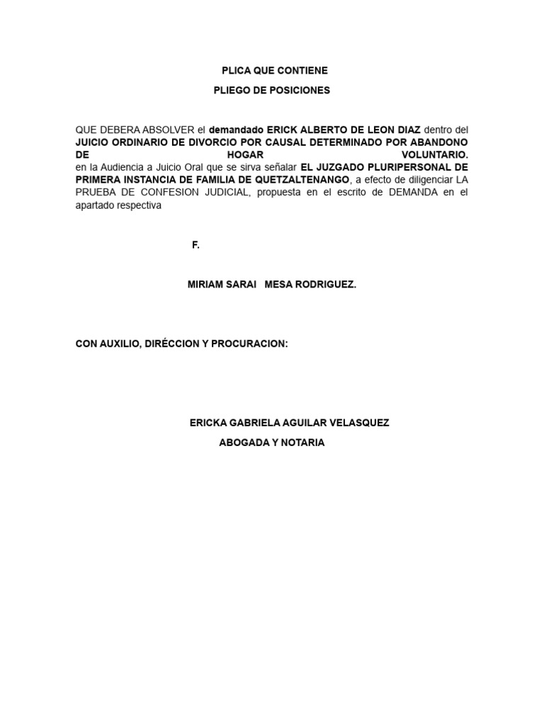 Caratula Plica | PDF | Derecho