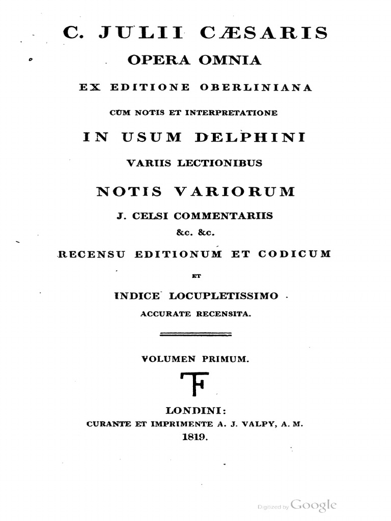 Caesar - Valpy Index | PDF