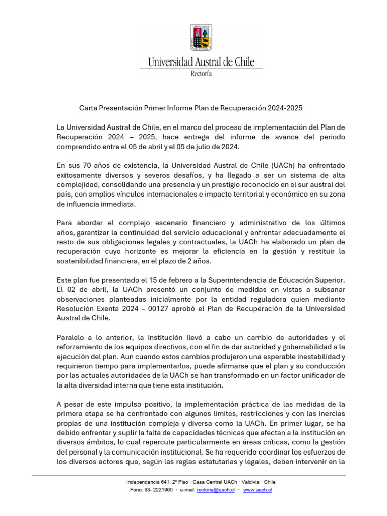 Informe Ficha de Avance PDR UACh 1er Trimestre 2024 | PDF | Presupuesto | Salario